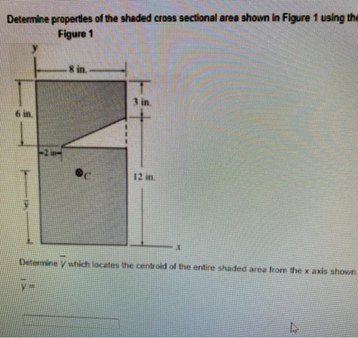 Solved Determine properties of the shaded cross sectional | Chegg.com