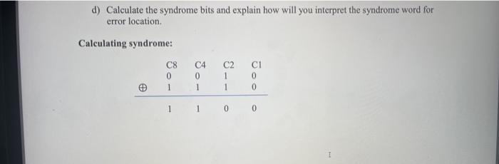 Solved Hamming code is a popular algorithm used in several | Chegg.com