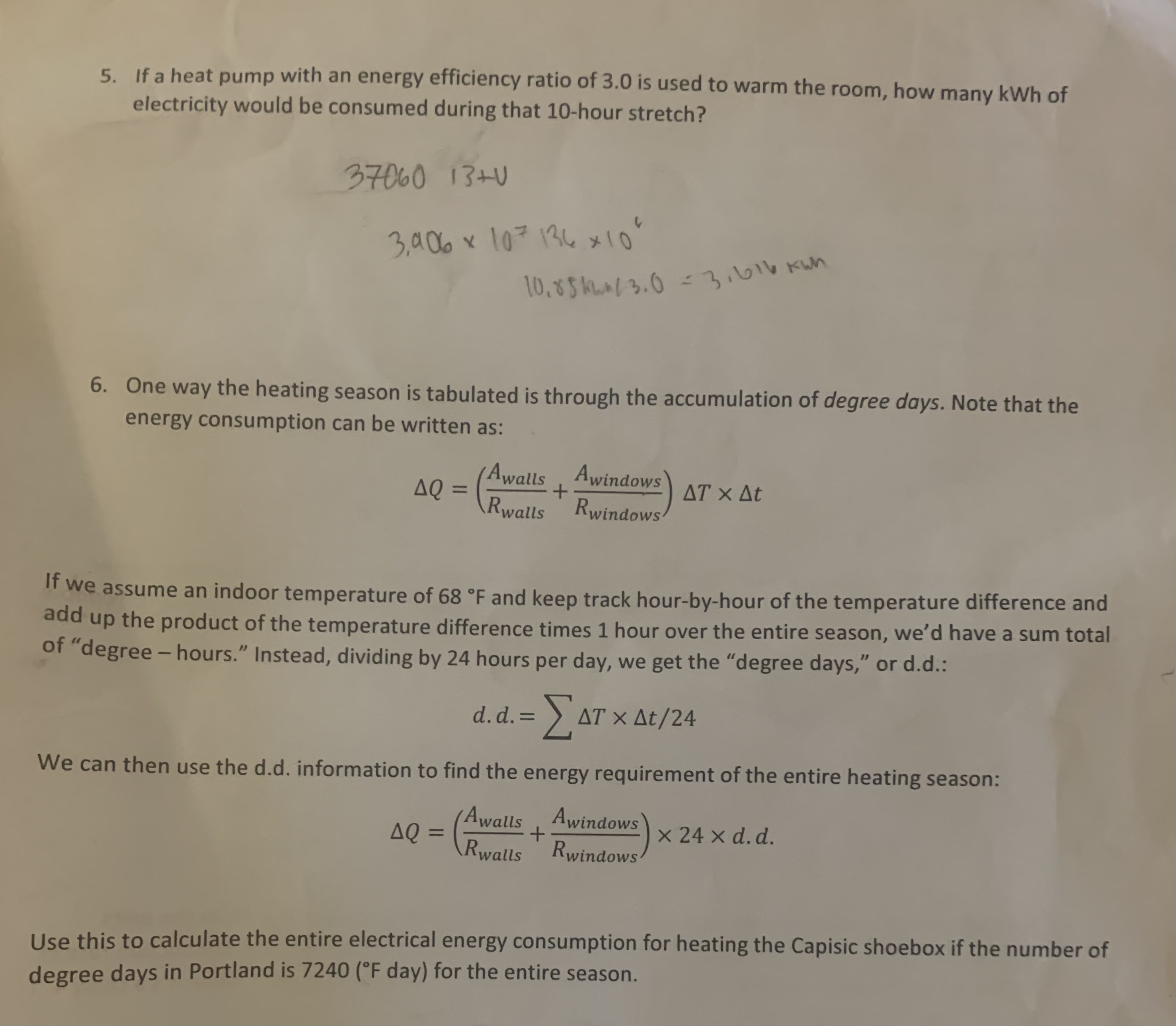 Solved If a heat pump with an energy efficiency ratio of 3.0 | Chegg.com