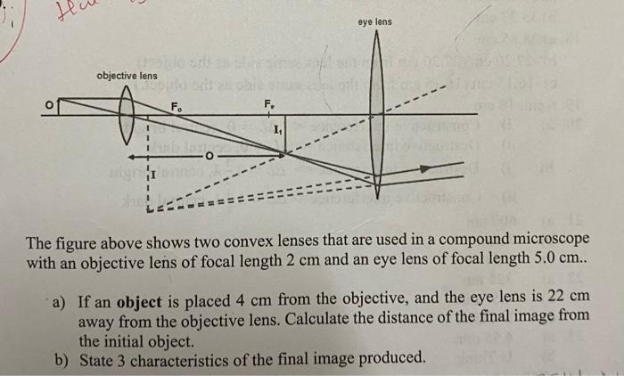 Solved The figure above shows two convex lenses that are | Chegg.com