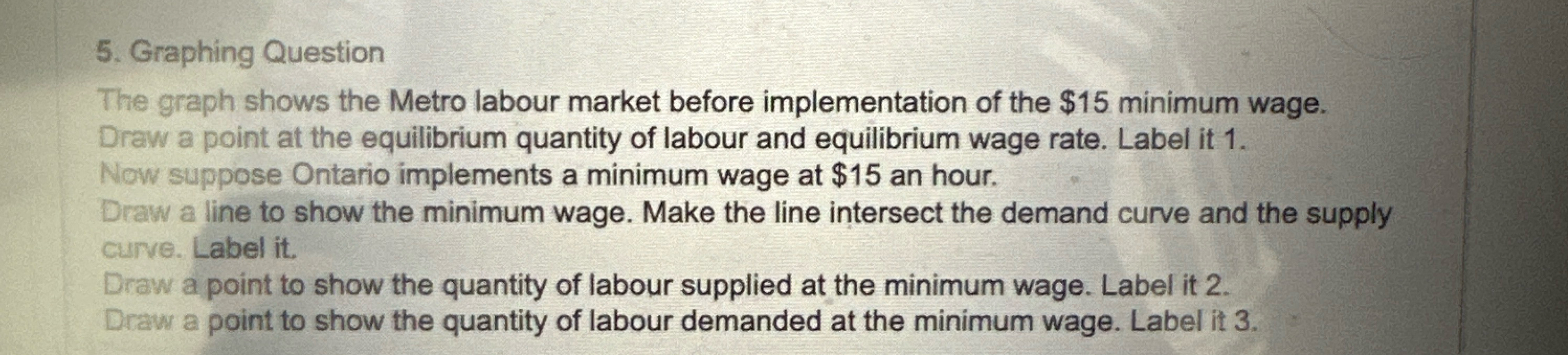 Graphing QuestionThe graph shows the Metro labour | Chegg.com