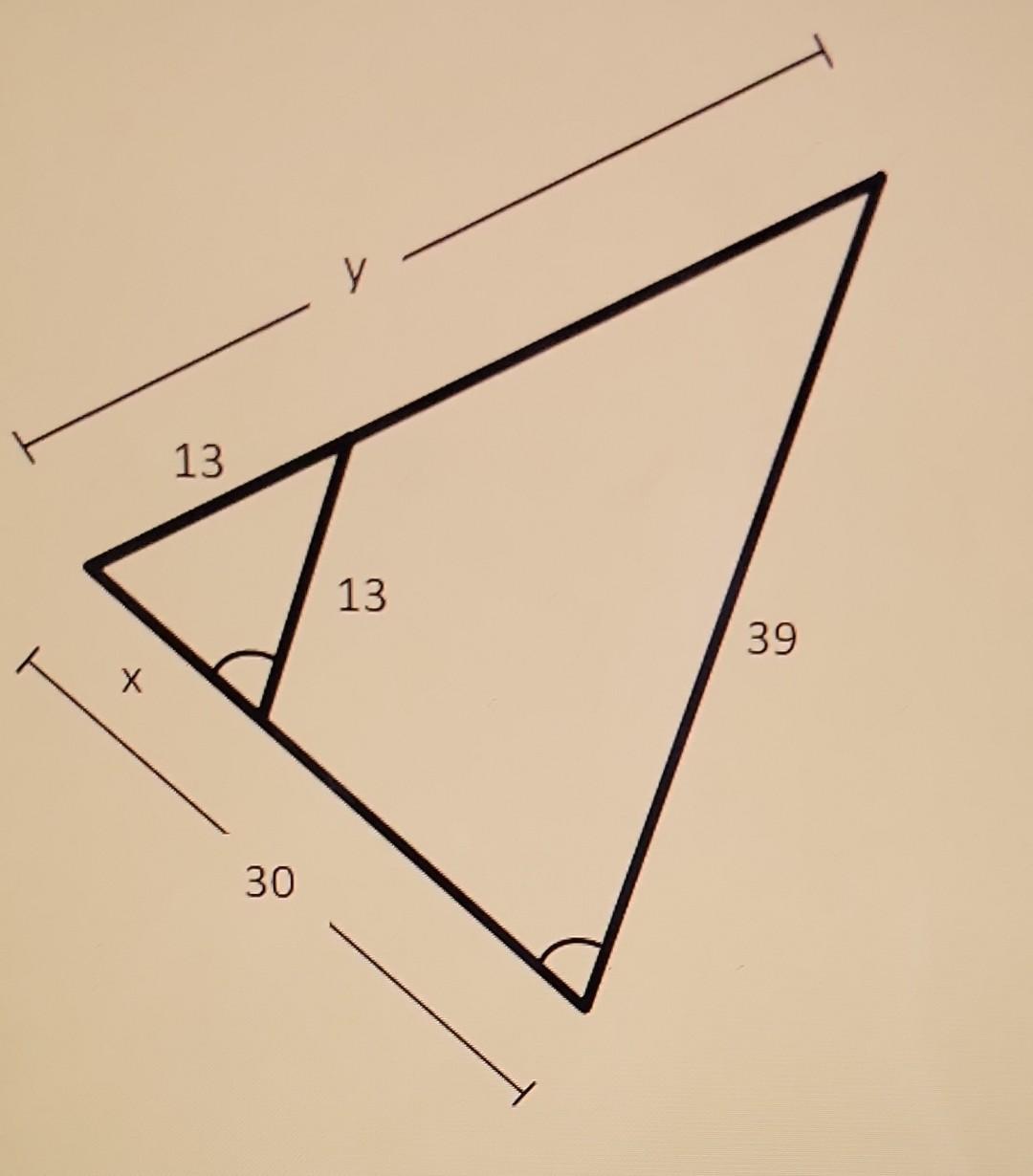 Solved Similar Polygons. Find the value of x and y. | Chegg.com