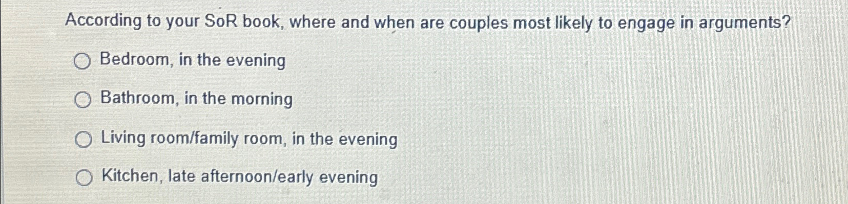 Solved According to your SoR book, where and when are | Chegg.com