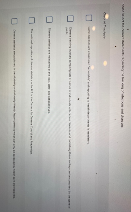Solved Please select the correct statements regarding the | Chegg.com