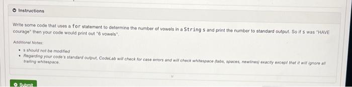 Solved JAVA. Write some code that uses a for statement to | Chegg.com