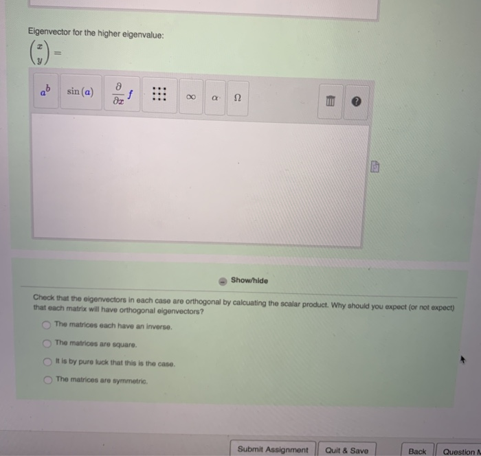 Solved Format: • Enter eigenvalues with multiplicity, | Chegg.com