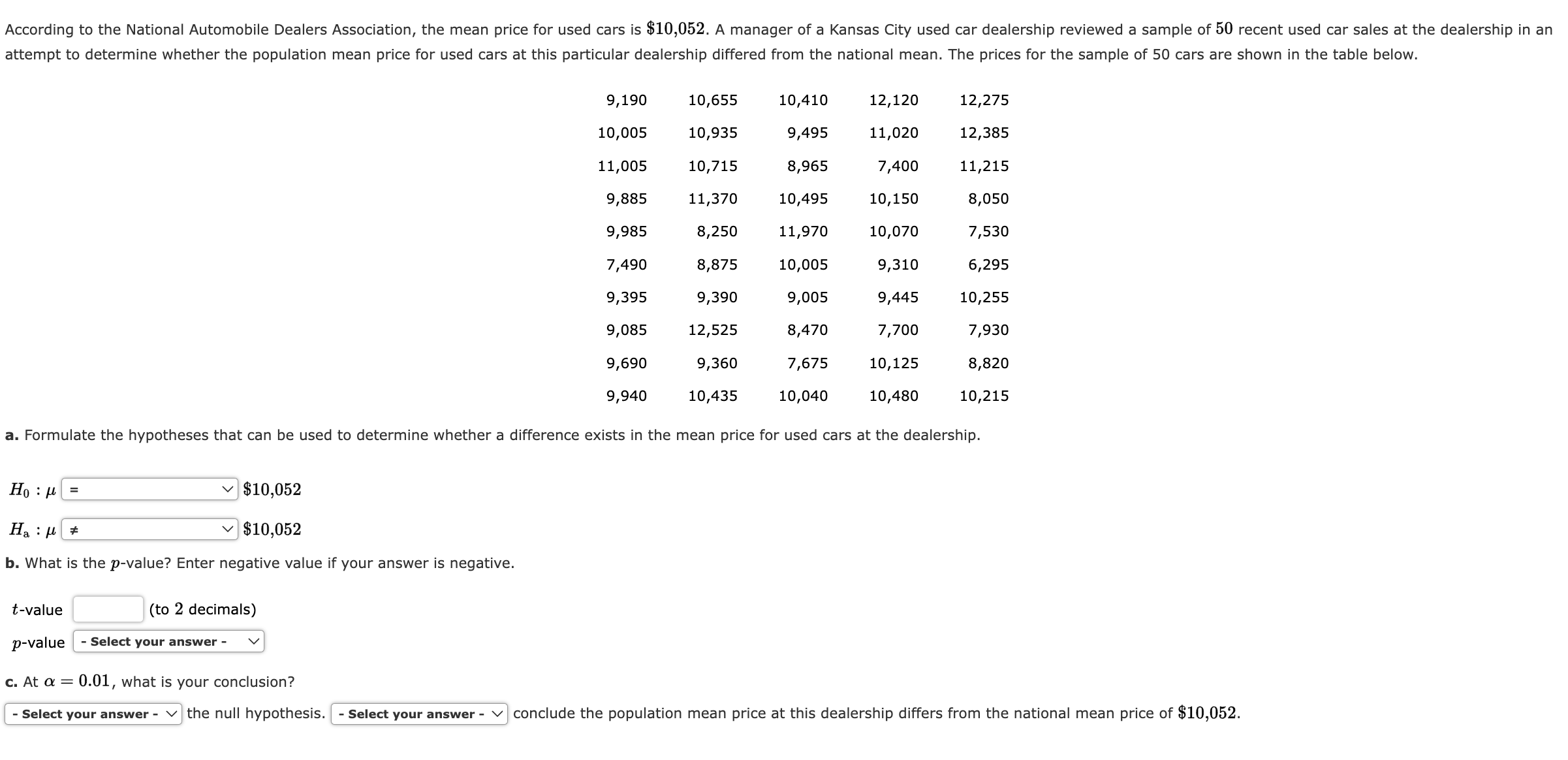 Solved a. ﻿Formulate the hypotheses that can be used to | Chegg.com