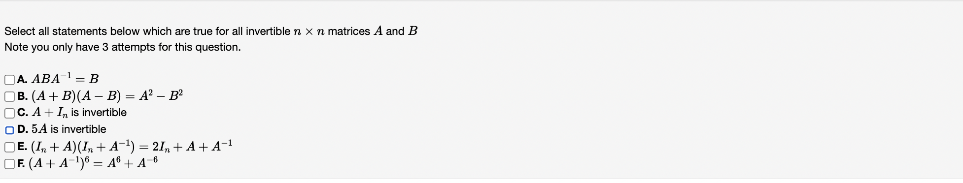 Solved Select all statements below which are true for all | Chegg.com