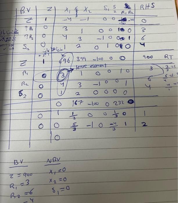 Solved 4x1+3x2≥5x1+2x2≤4BV2=900R1=3R2=6NBVx1=0x2=0S1=0 | Chegg.com Solved 4x1+3x2≥5x1+2x2≤4BV2=900R1=3R2=6NBVx1=0x2=0S1=0 | Chegg.com