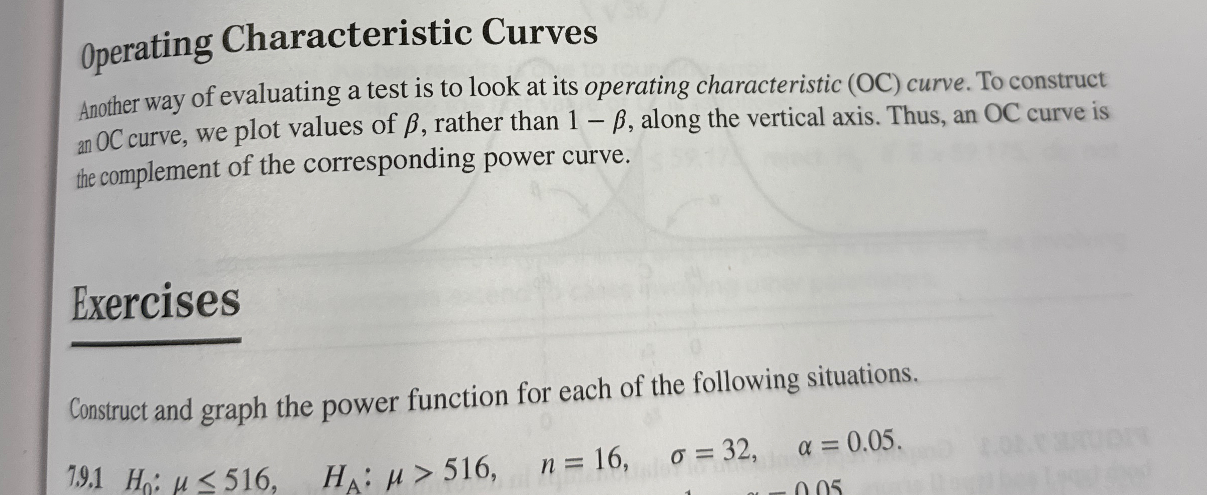 Solved by an EXPERT Operating Characteristic CurvesAnother way of | Chegg.com