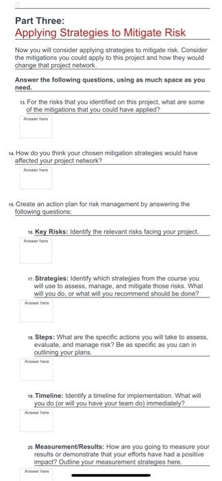 Solved Applying Strategies to Mitigate Risk Now you will | Chegg.com