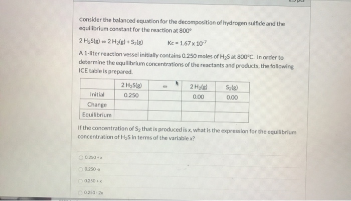 Solved Consider the balanced equation for the decomposition | Chegg.com