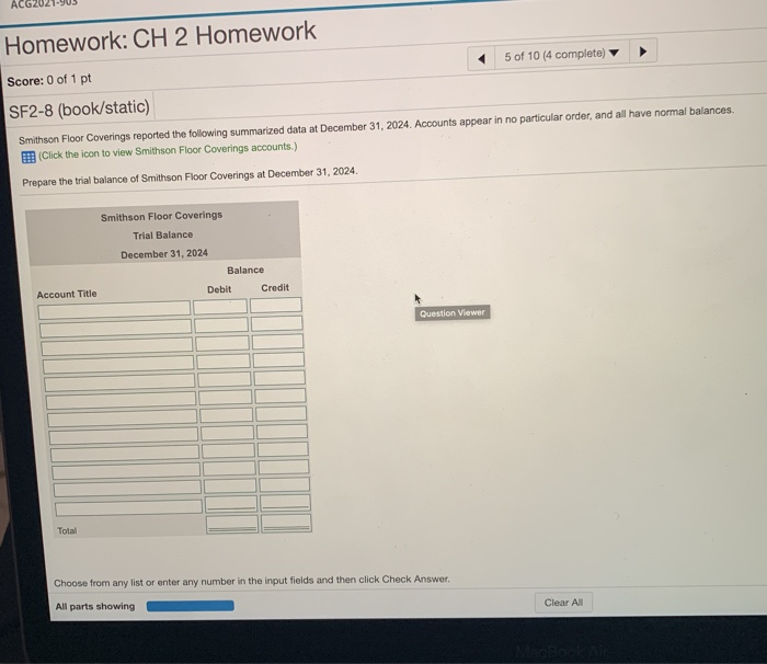Solved Homework: CH 2 Homework Score: 0 of 1 pt SF2-6 | Chegg.com