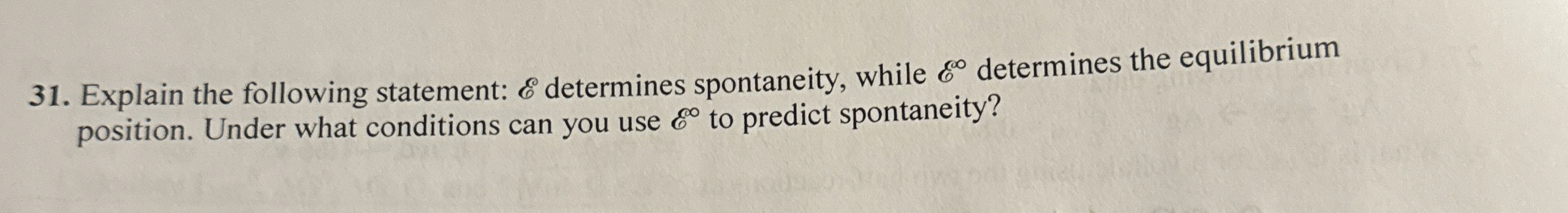 Solved Explain the following statement: E ﻿determines | Chegg.com