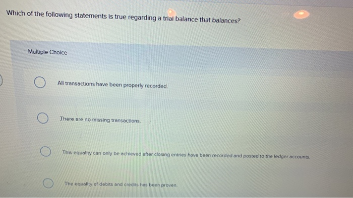 Solved Which of the following statements is true regarding a | Chegg.com