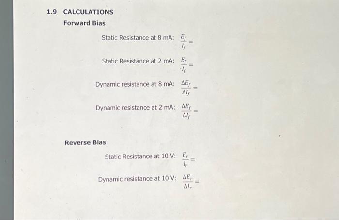 Solved 1.1 AIM To plot the V-I characteristics of a PN | Chegg.com