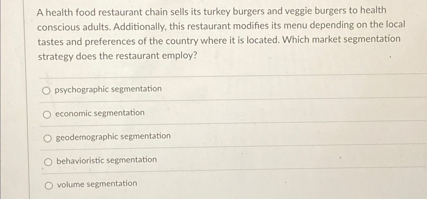 Solved A health food restaurant chain sells its turkey | Chegg.com