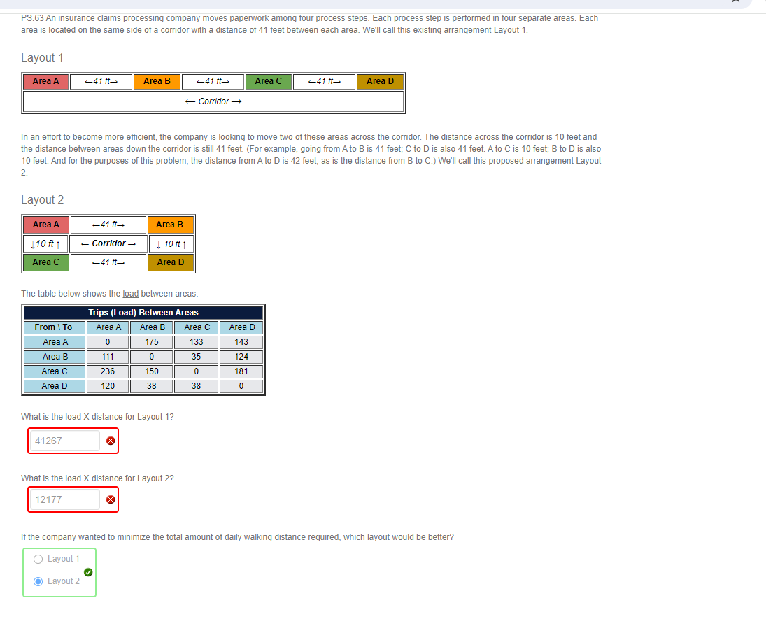Solved PS.63 ﻿An insurance claims processing company moves | Chegg.com