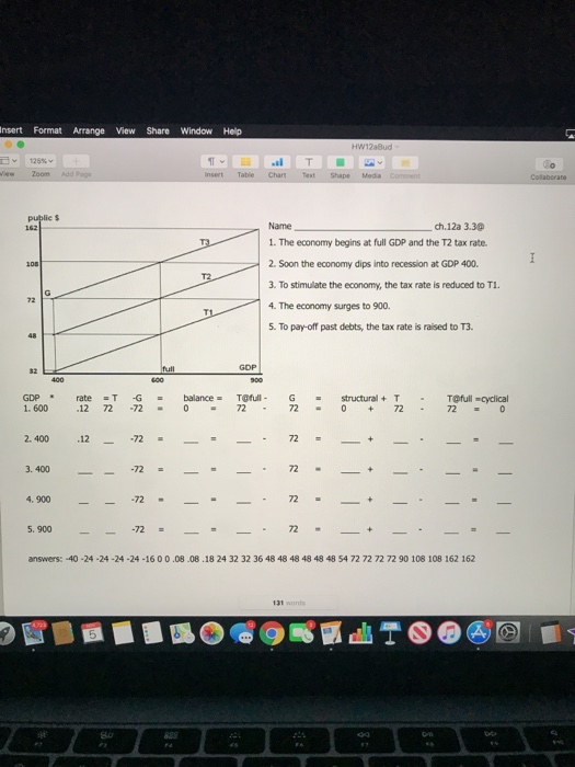 Insert Format Arrange View Share Window Help HW12aBud | Chegg.com