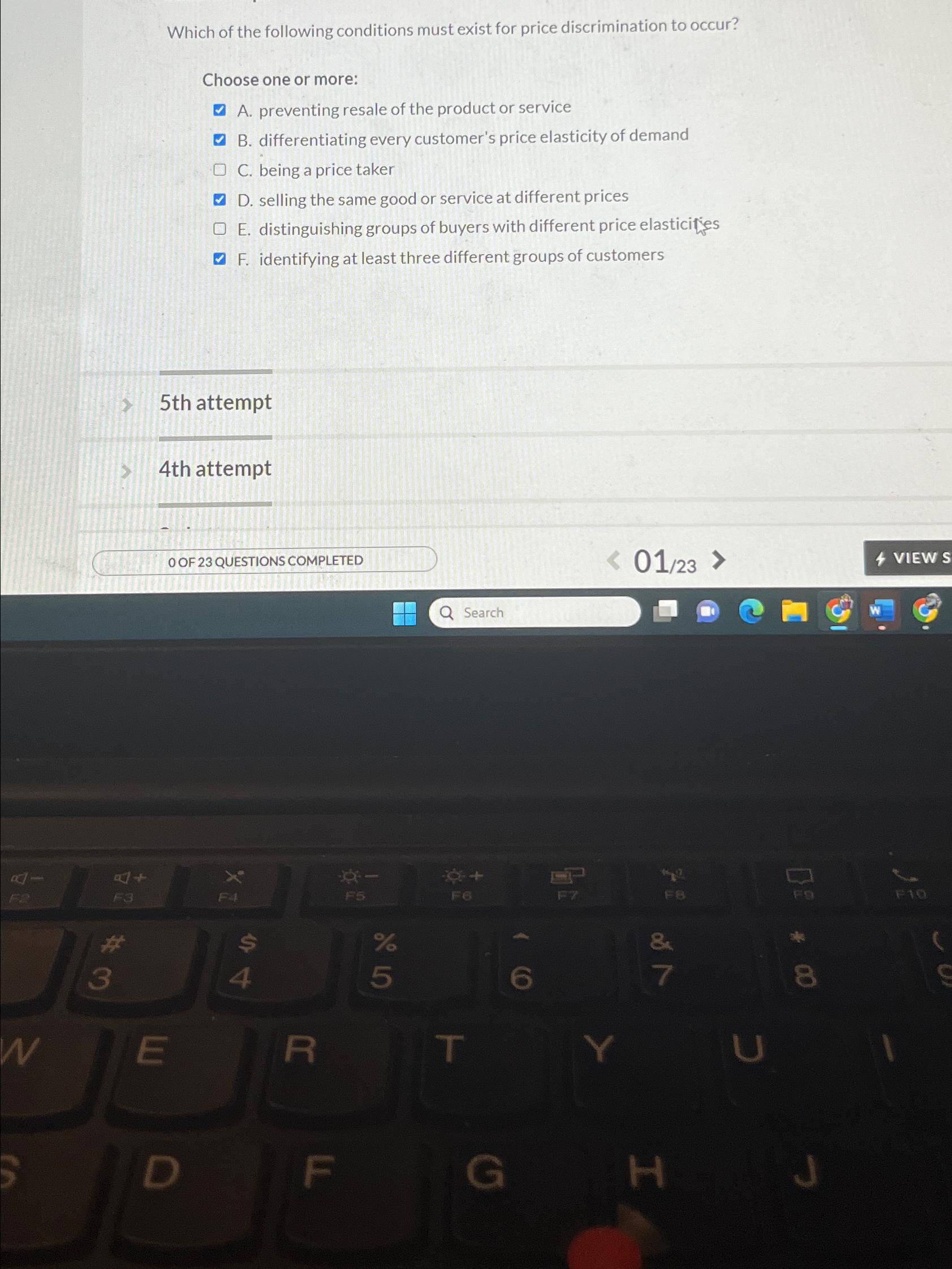 Solved Which of the following conditions must exist for | Chegg.com