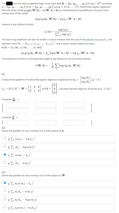 Solved Can you show me the steps to solve Question 1 ﻿in the | Chegg.com