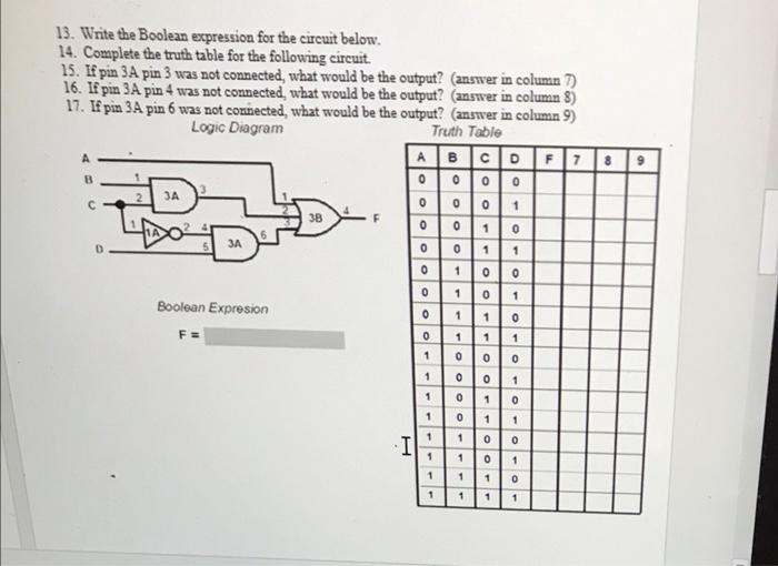 Solved Write the Boolean expression for the circuit below. | Chegg.com