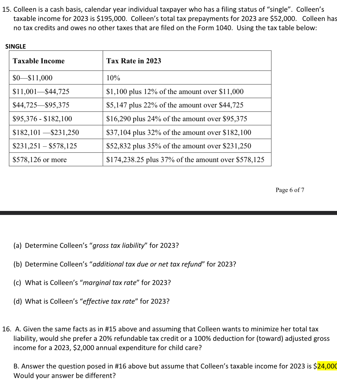 Solved Colleen is a cash basis, calendar year individual | Chegg.com