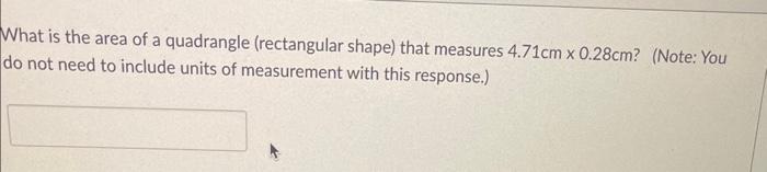 Solved What is the area of a quadrangle (rectangular shape) | Chegg.com