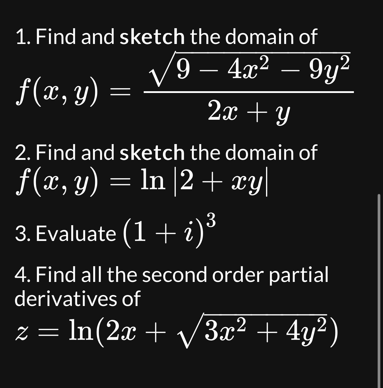 Solved Find and sketch the domain | Chegg.com