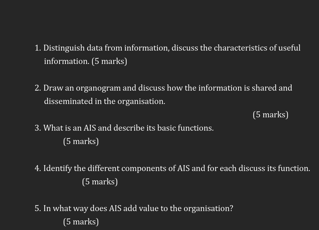 Solved Distinguish data from information, discuss the | Chegg.com