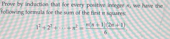 Solved Prove by induction that for every positive integer n, | Chegg.com