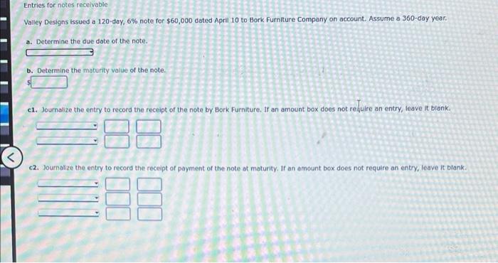 Solved b. Determine the maturity valije of the note. | Chegg.com
