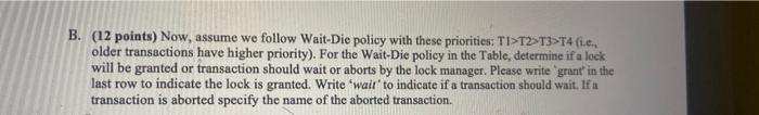 Solved Question 4. (42 points) Deadlock The following table | Chegg.com