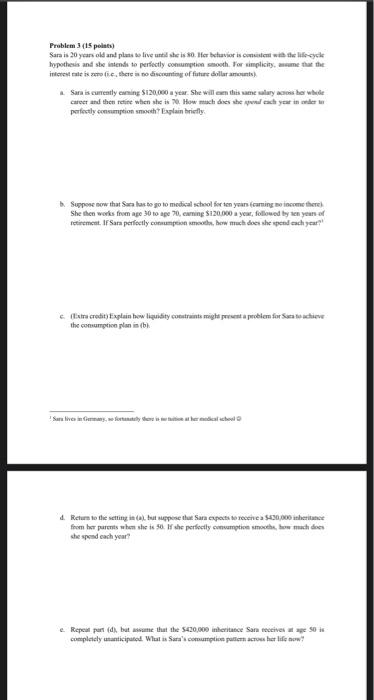 Solved Prublem 3 (15 polnts) hypothesis and ste intende to | Chegg.com