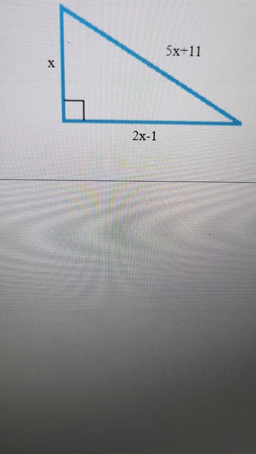 Solved solve for the lengths of the right triangle side | Chegg.com