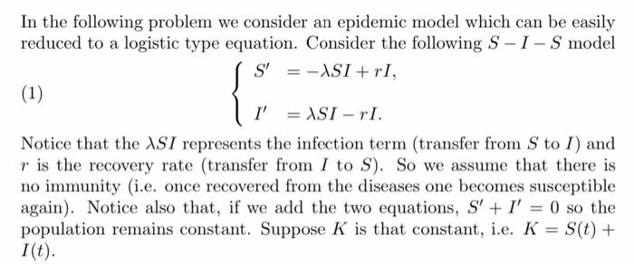 Solved EXERCISE 6. This is a practice problem using the ODE | Chegg.com