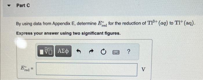 Solved I3+(aq)+2Cr2+(aq)→Tl+(aq)+2Cr3+(aq)By using data from | Chegg.com