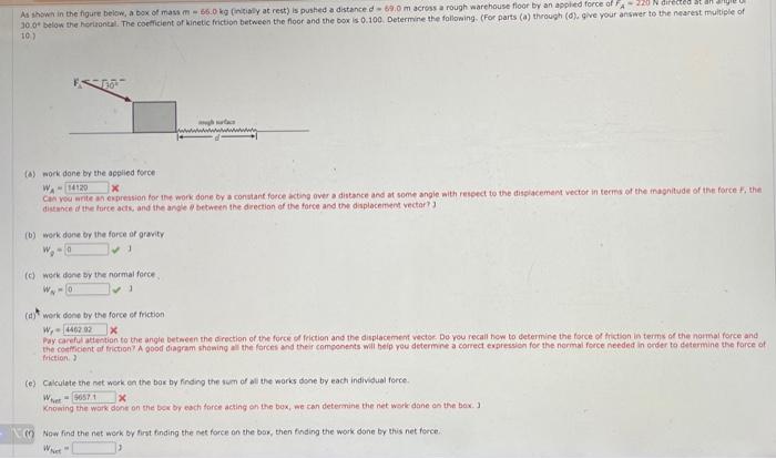 Solved As shewh in the figure below, a box of mass m=56.0 kg | Chegg.com