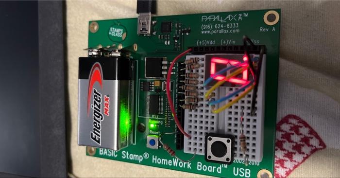 Solved Hello, I'm trying to program this Parallax Basic | Chegg.com