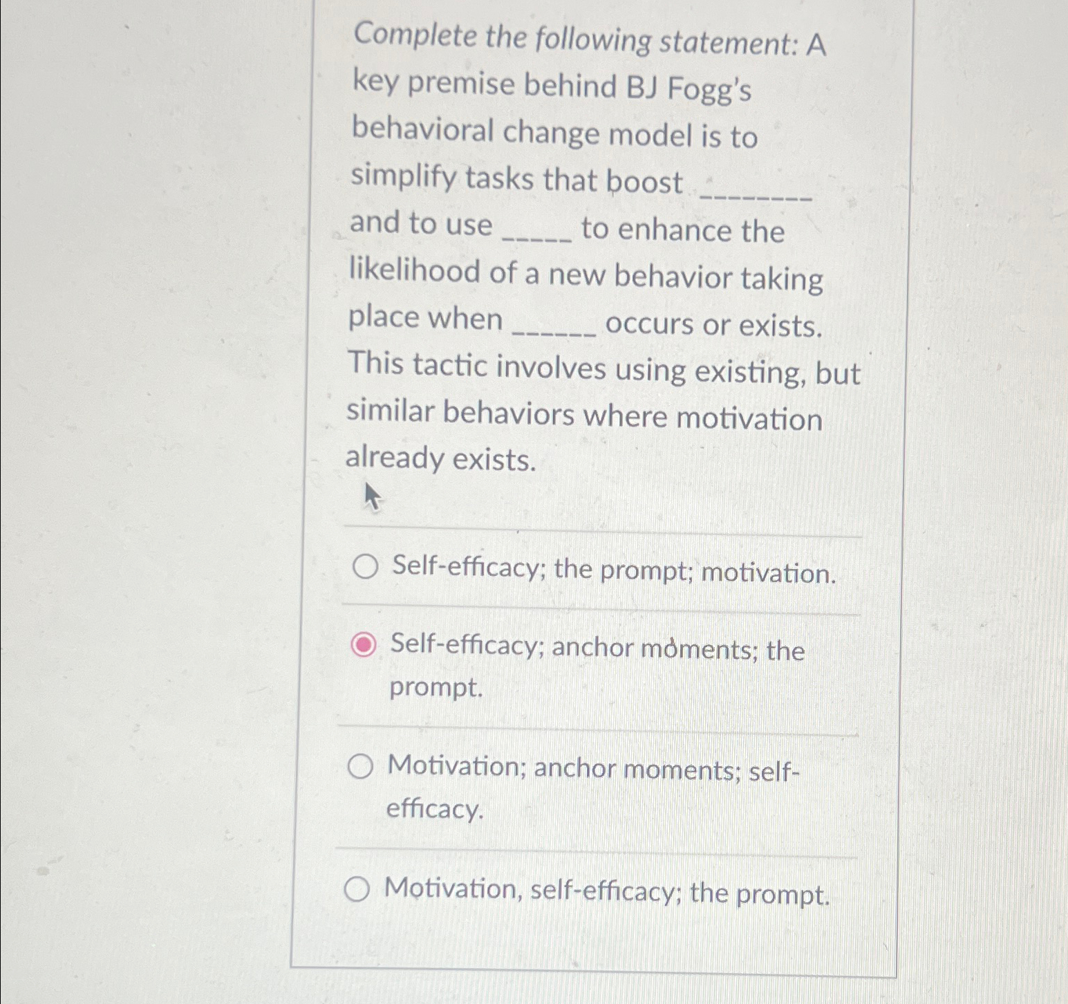 Solved Complete the following statement: A key premise | Chegg.com