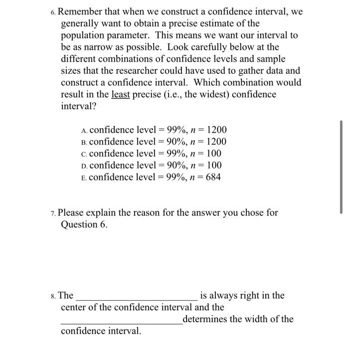 Solved Part 1: More practice constructing and interpreting | Chegg.com