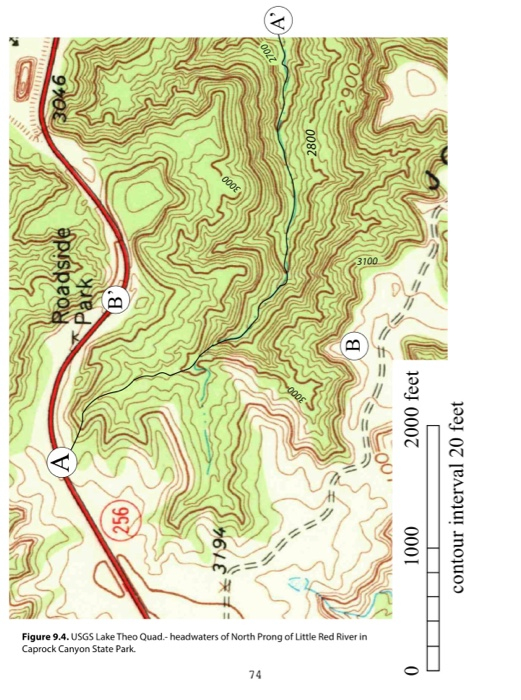 Solved 2. Lake Theo, Texas (headwaters of North Prong, | Chegg.com