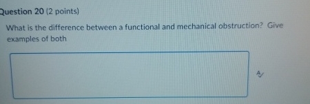 Solved Question 20 (2 ﻿points)What is the difference between | Chegg.com