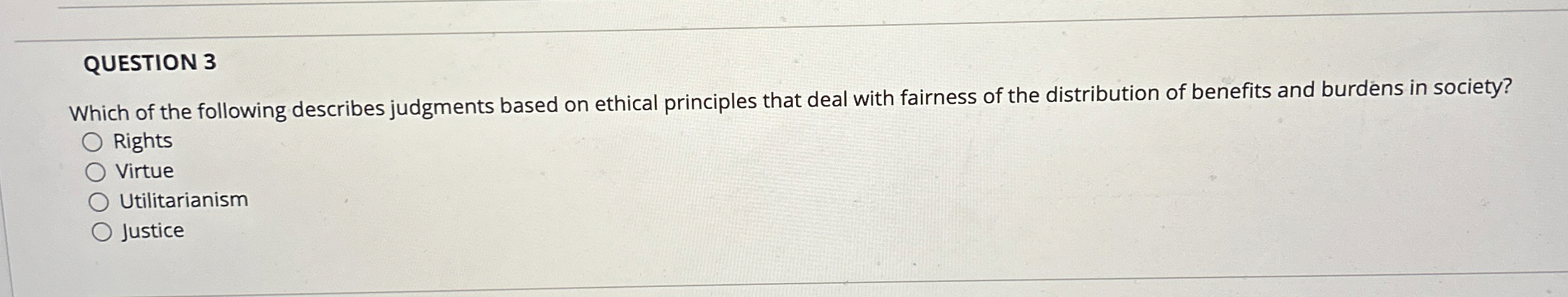 Solved QUESTION 3Which of the following describes judgments | Chegg.com