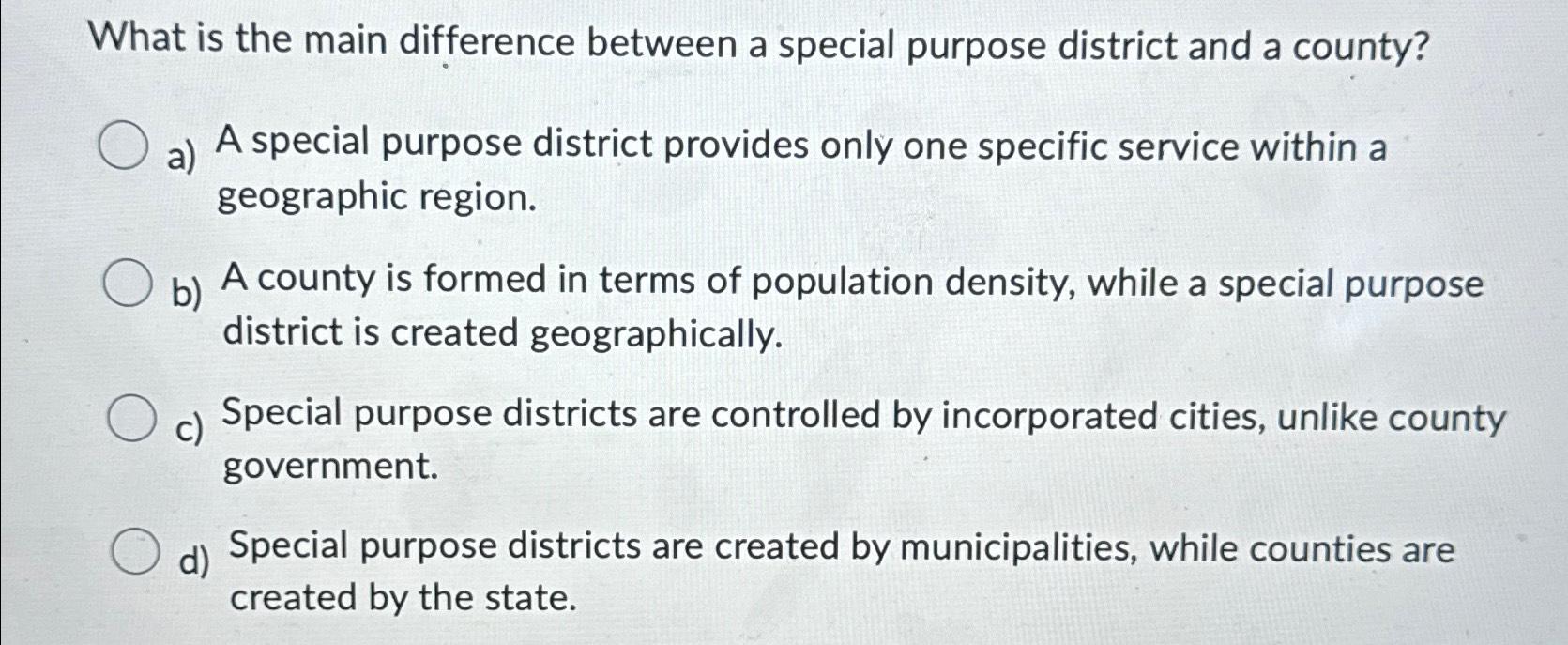 Solved What is the main difference between a special purpose | Chegg.com