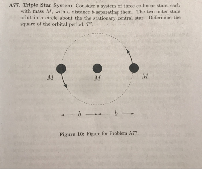 Solved A77. Triple Star System Consider a system of three | Chegg.com