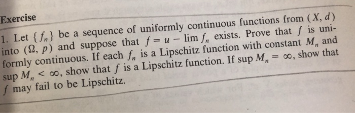 Solved Exercise 1. Let {n} be a sequence of uniformly | Chegg.com