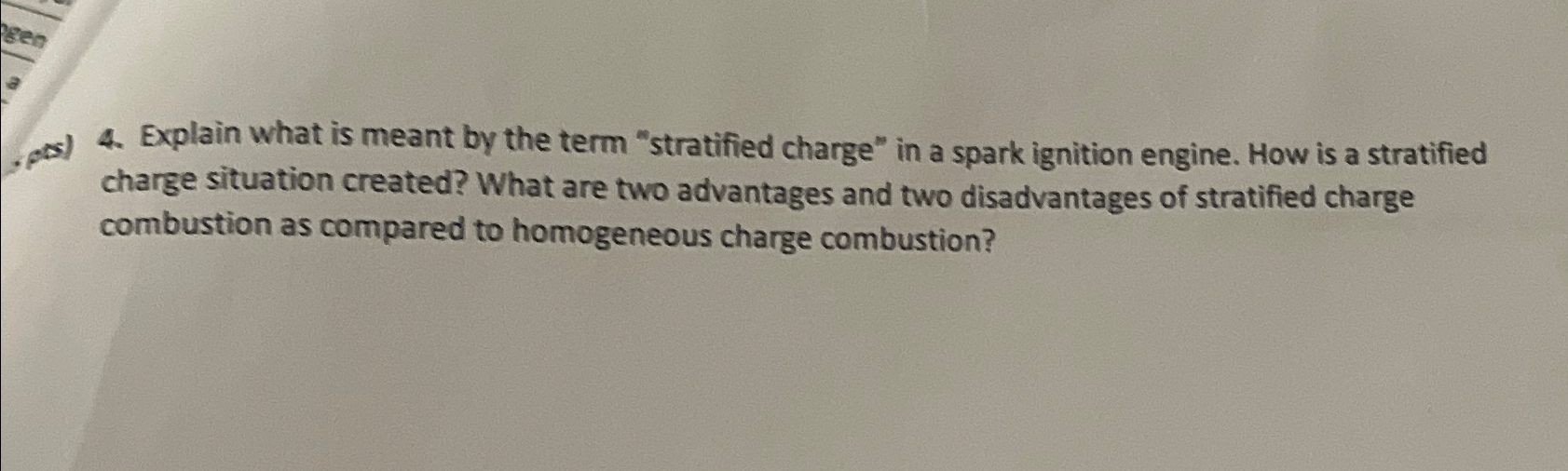 Solved Explain what is meant by the term "stratified charge" | Chegg.com