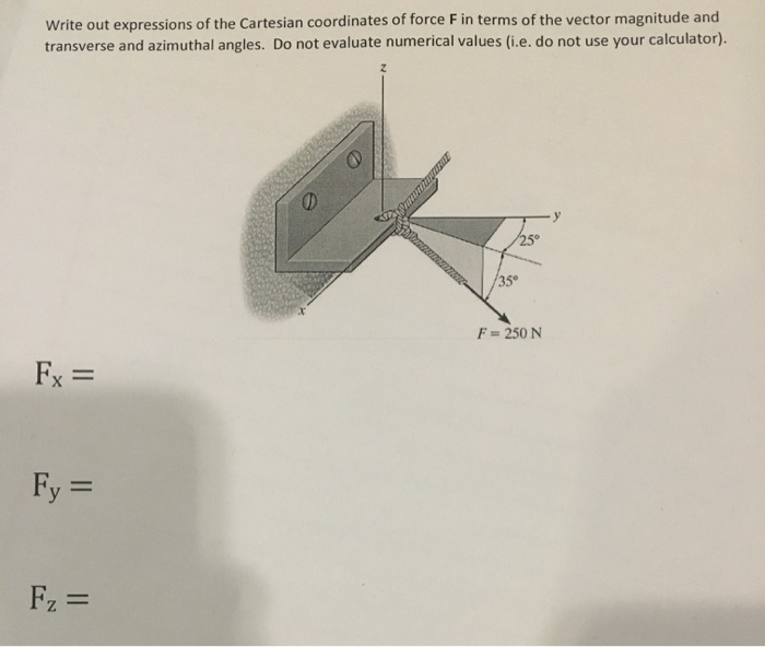 Solved Write out expressions of the Cartesian coordinates of | Chegg.com