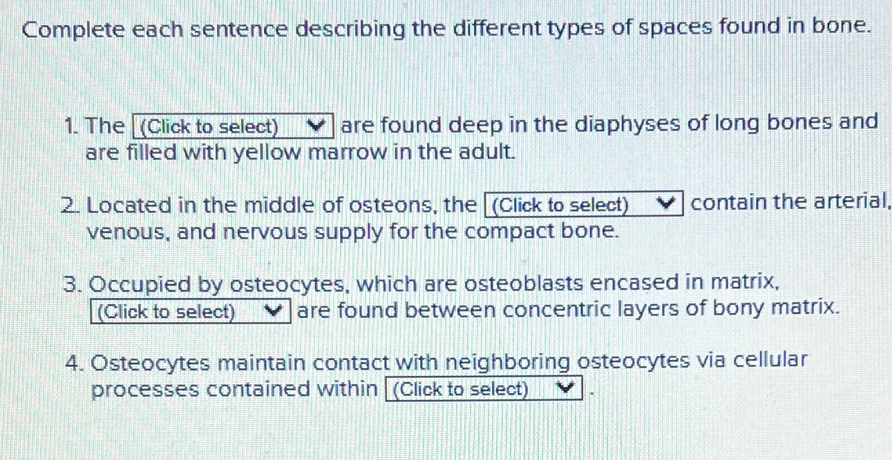 Solved Complete each sentence describing the different types | Chegg.com